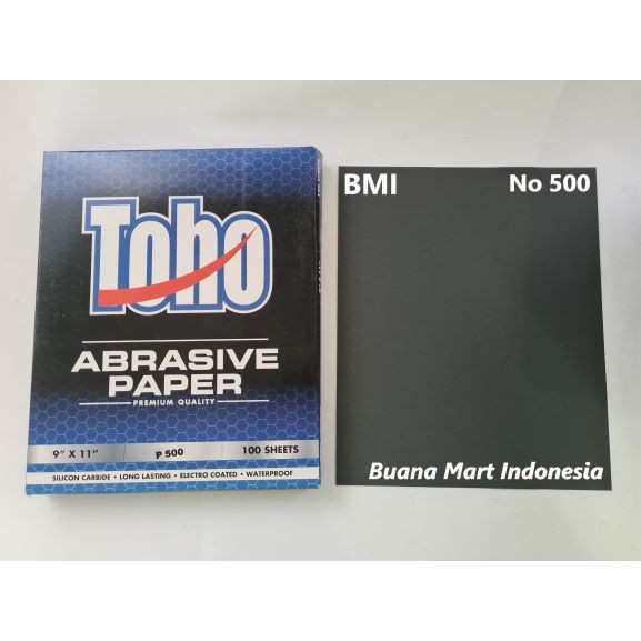 Jual Amplas Duco TOHO No 500 | Amplas Lembar | Amplas Kertas Grit 500 ...