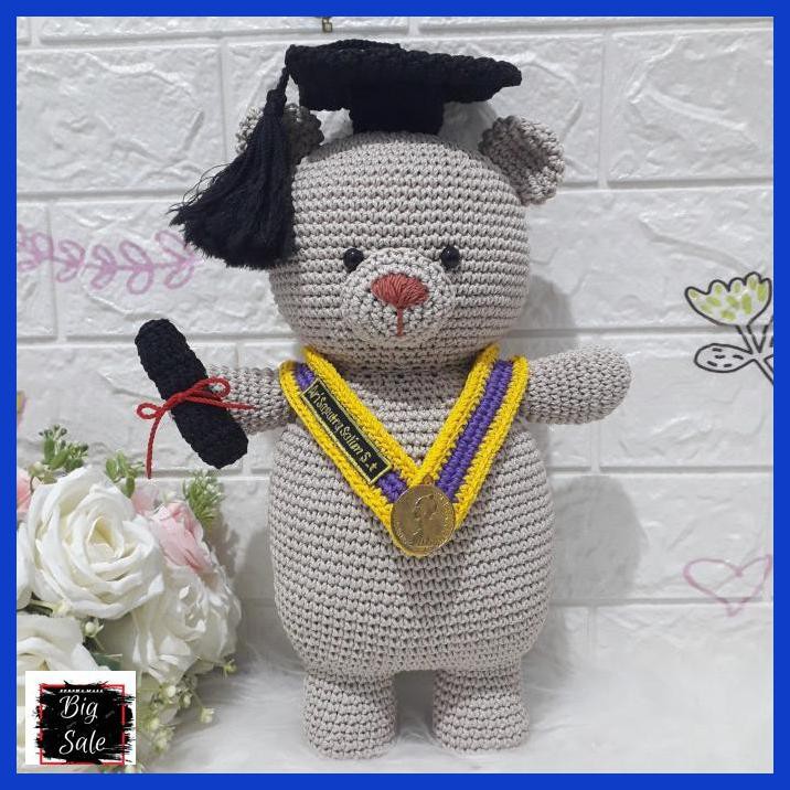 Jual WISUDAAKENOB- BONEKA BERUANG/ RAJUTAN /KADO WISUDA/HANDMADE ...