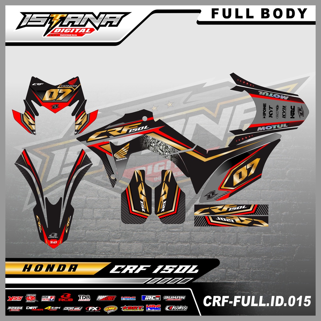 Jual Sticker FULL BODY Motor CRF - Sticker FULL BODY Variasi Motor CRF ...