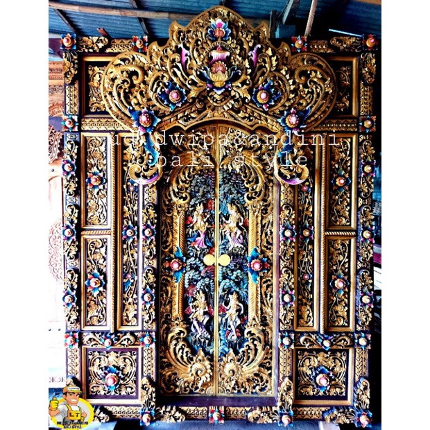 Jual gebyok bali full ukiran style bali motif wayang | Shopee Indonesia