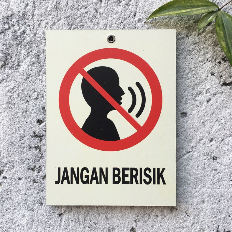 Jual Hiasan Dinding Rumah Walldecor Kayu Prohibition Sign Jangan ...
