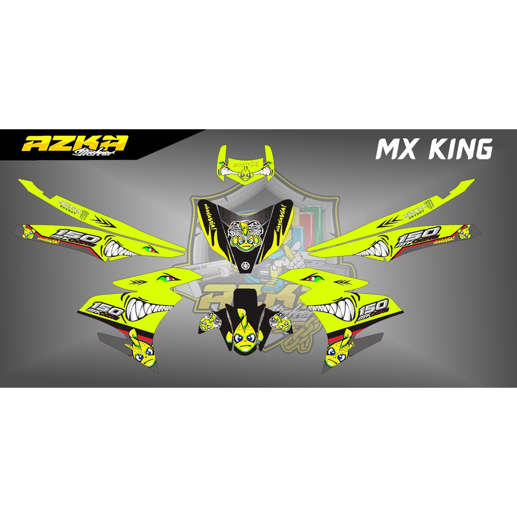 Jual decal/ sticker variasi full body yamaha mx king/ sticker full body ...