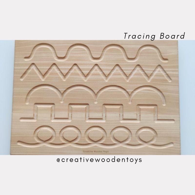 Jual Tracing Board Lines & Shapes, Tracing Board anak bentuk dan garis ...