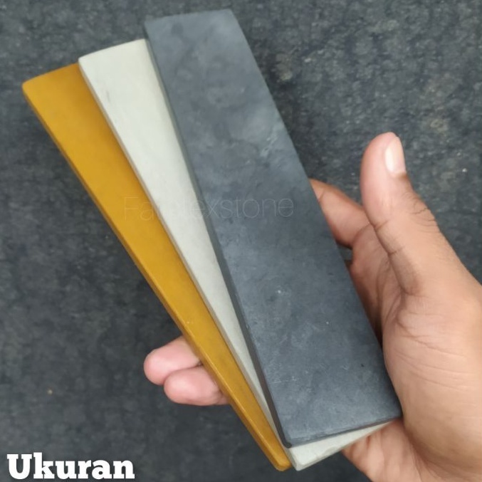 Jual batu asah pisau sadap karet asli alam 1 set 3 pcs dimensi 15x3x1cm ...