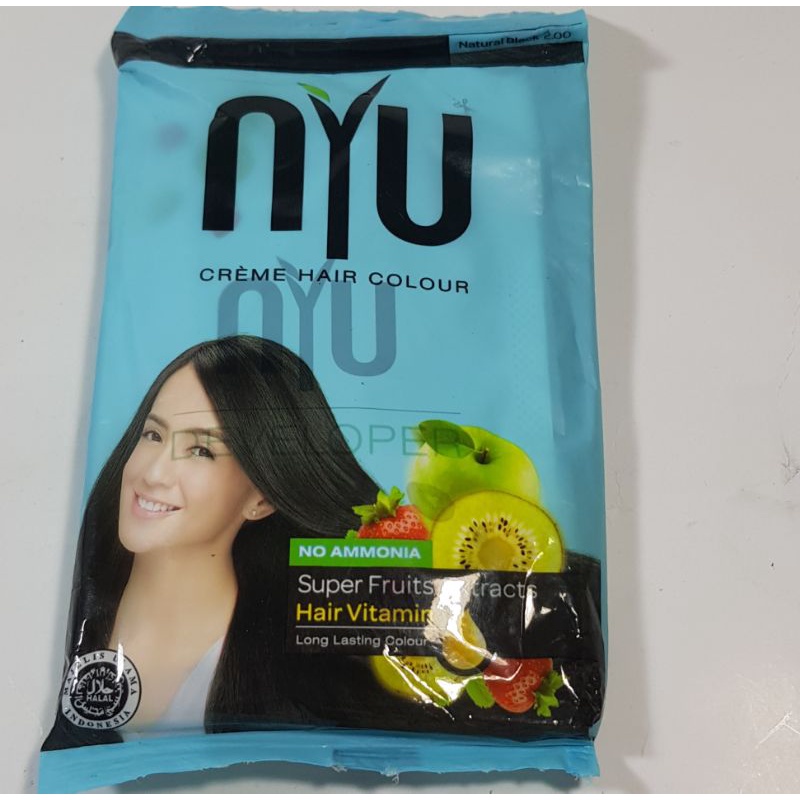 Jual Cat Rambut NYU Creme Hair Colour Sachet | Shopee Indonesia