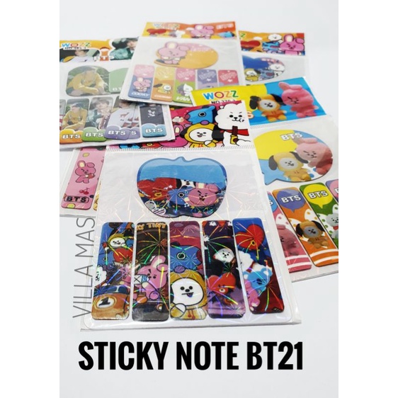 Jual Sticky Note BT21 / BTS | Shopee Indonesia
