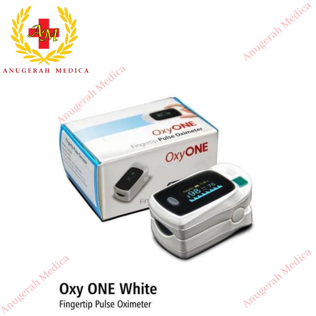 Jual Pulse Oximeter Onemed Fingertip Pulse Oxymeter Saturasi Oksigen O2 ...