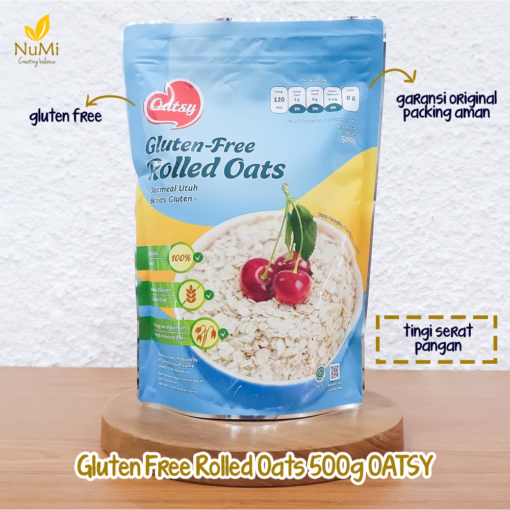 Jual 500G Gluten Free Rolled Oats oatmeal utuh bebas gluten - OATSY ...