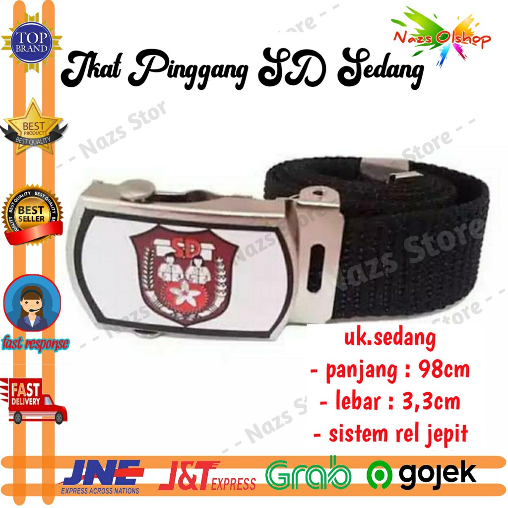 Jual Gesper Ikat Pinggang Anak Sekolah Dasar SD Ukuran Sedang Grosir ...