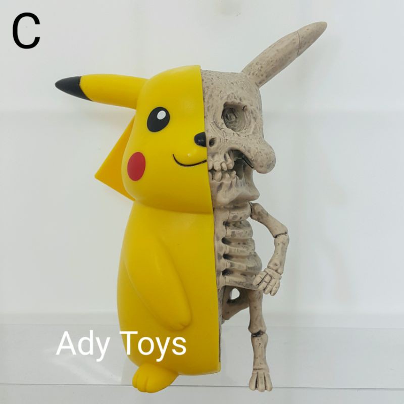 Jual Anime Pikachu Pikachus Skeleton Dissection PVC Figure 12cm ...