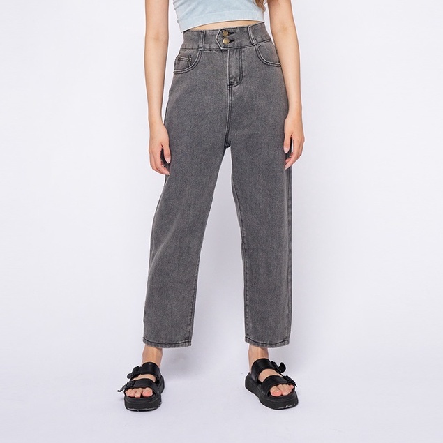 Jual VIERLIN - Jeans 7576 - BOYFRIEND JEANS HIGHWAIST | Shopee Indonesia