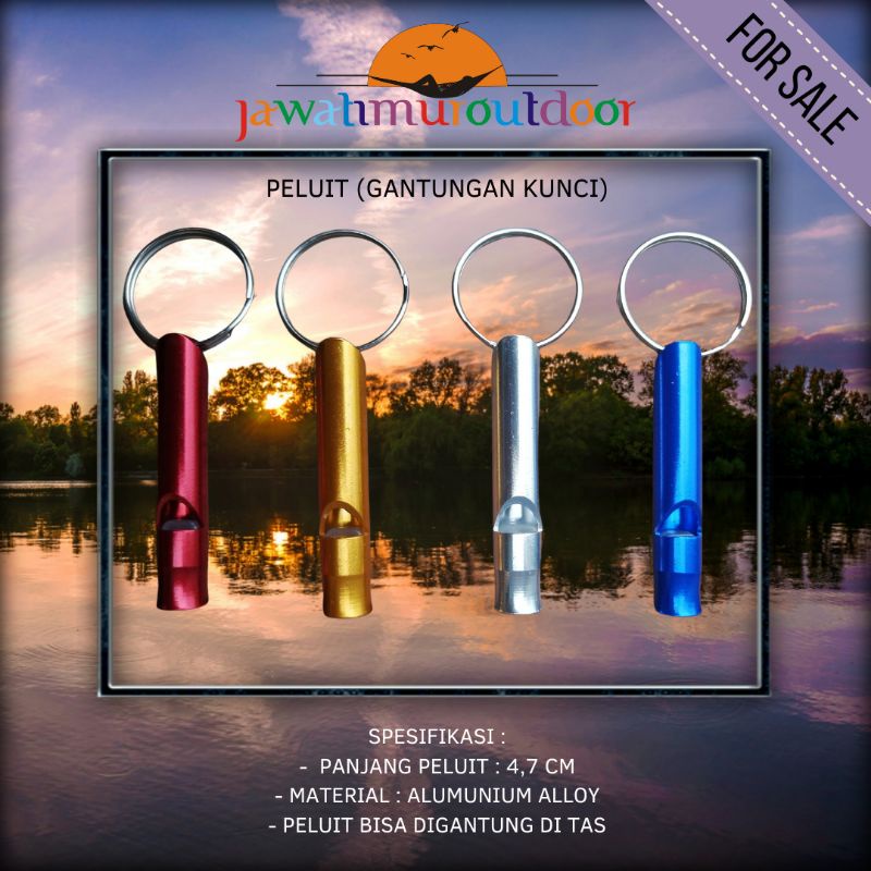 Jual Pluit Peluit Whistle Survival Gantungan Kunci Hiking Camping ...