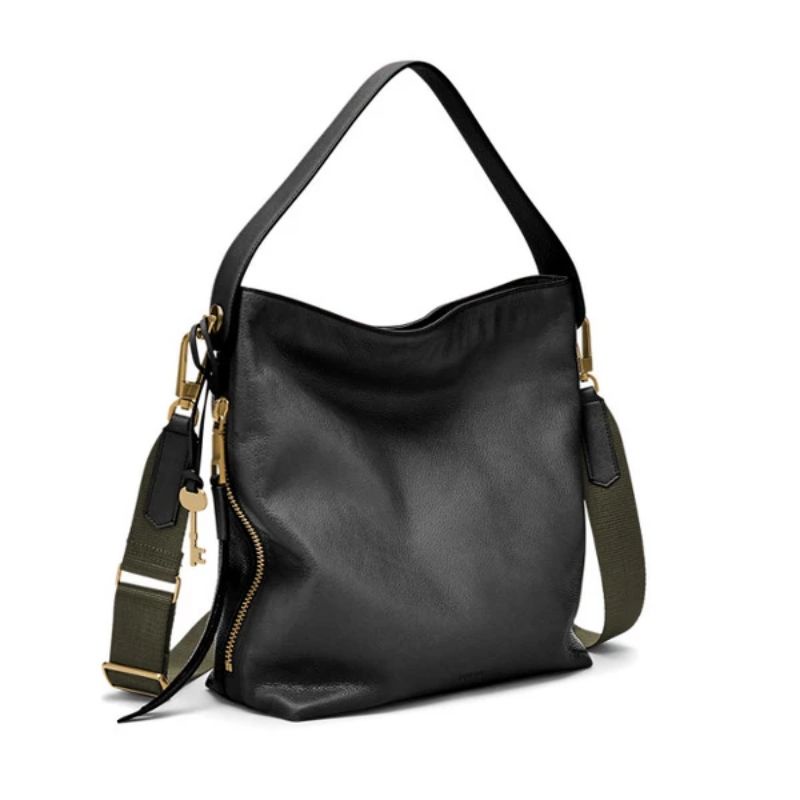 Jual Tas Fossil Original Maya Hobo Black | Shopee Indonesia
