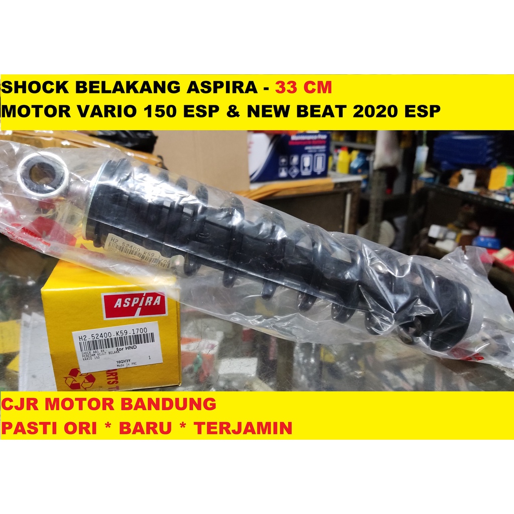 Jual Shock Belakang ASPIRA Shockbreaker Motor Vario 150 New Beat ESP K59 33cm | Shopee Indonesia