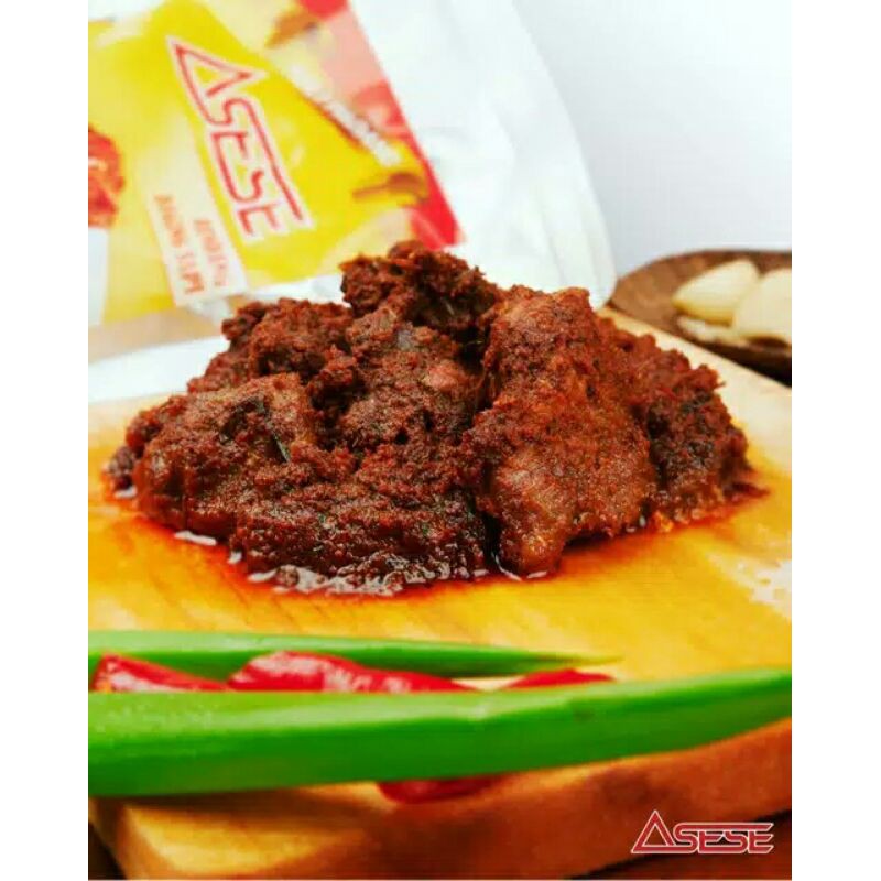 Jual ASESE RENDANG DAGING ASLI PADANG 250GRAM | Shopee Indonesia