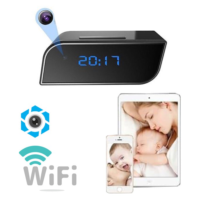 Jual Ip Camera Wireless Desk Clock Cctv HD 1080P With Night Vision ...