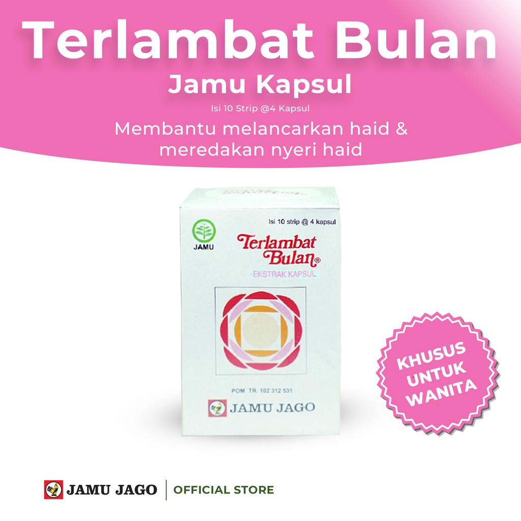 Jual Terlambat Bulan Jamu Kapsul Melancarkan dan Membantu Meredakan ...