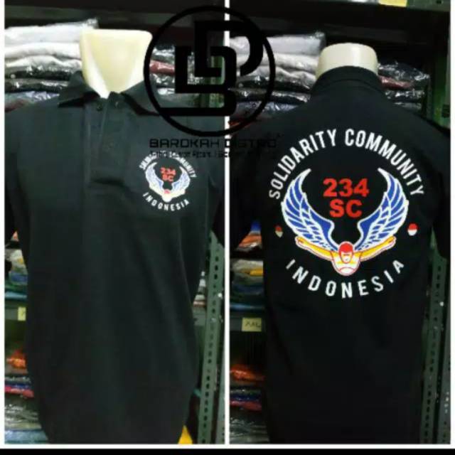 Jual Tshirt kaos baju kerah polo shirt 234 SC SOLIDARITY KOMUNITAS ...