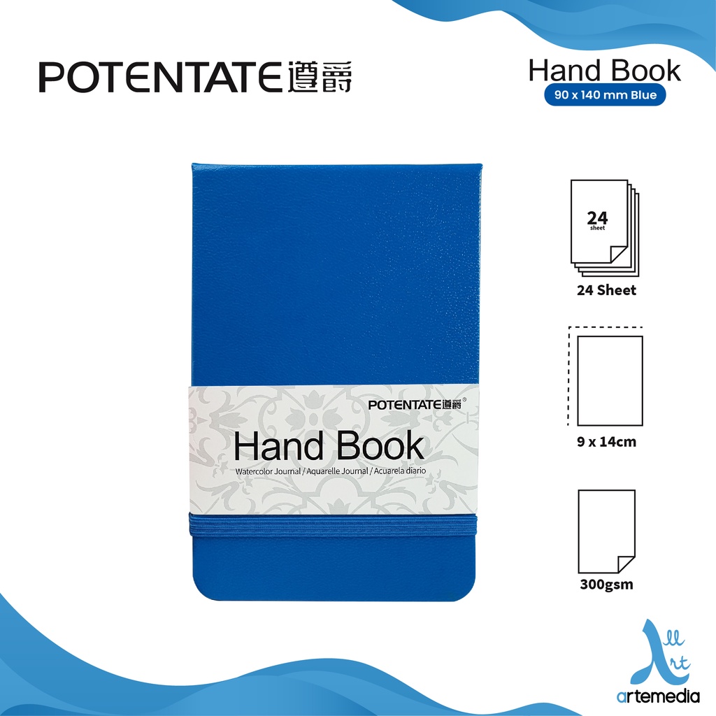 Jual Potentate Handbook 9x14cm Watercolor Journal Paper Book | Shopee ...