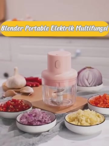 Jual blender mini portable food processor chopper bumbu | Shopee Indonesia