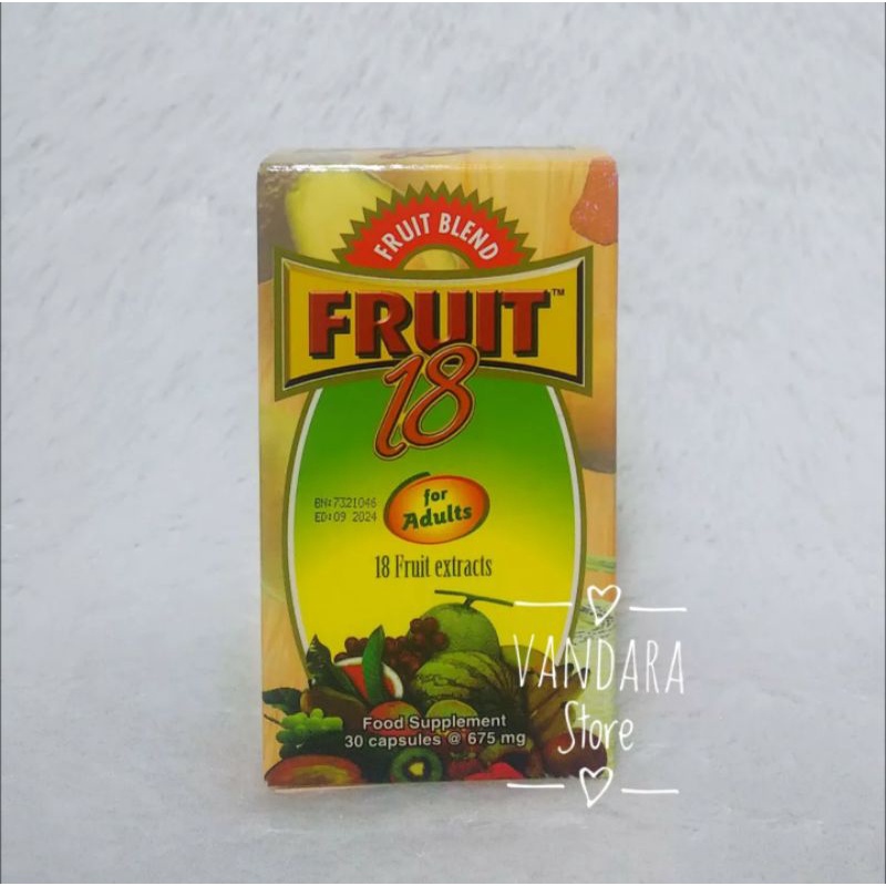 Jual Fruit blend 18 Adults 30 Kapsul - fruit 18 dewasa | Shopee Indonesia