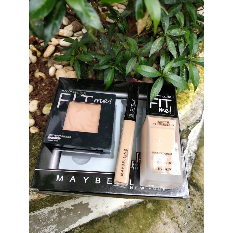 Jual MAYBELLINE FIT ME SET 3 IN 1 4 IN 1 / FOUNDATION 2 IN 1 ...