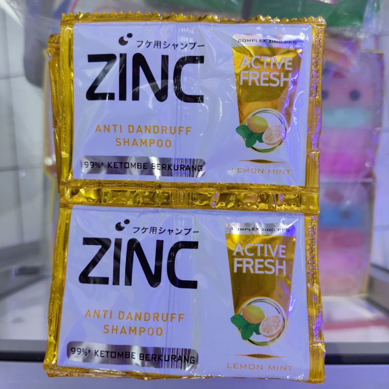 Jual SHAMPOO ZINC DOUBLE SACHET 1 RENCENG | Shopee Indonesia