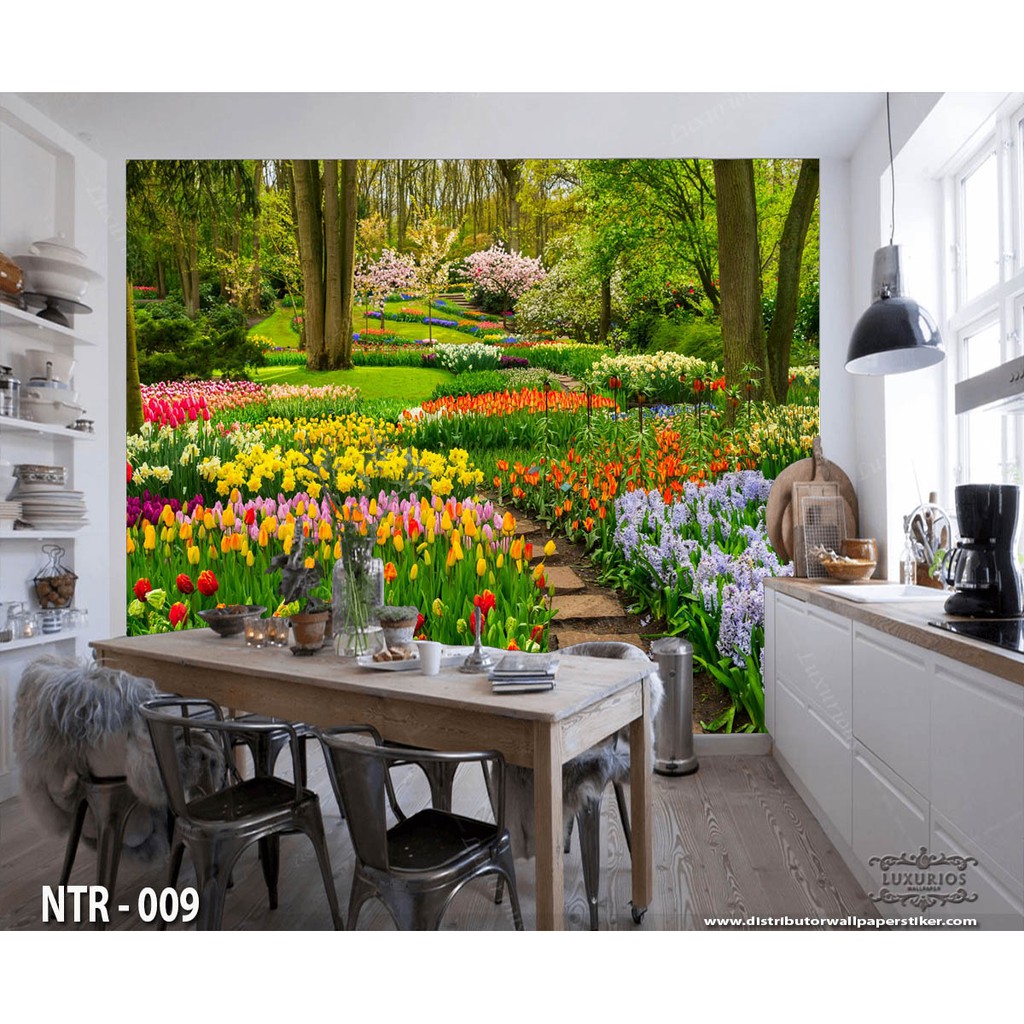 Jual Wallpaper dinding 3D Wallpaper lavender Wallpaper pemandangan ...