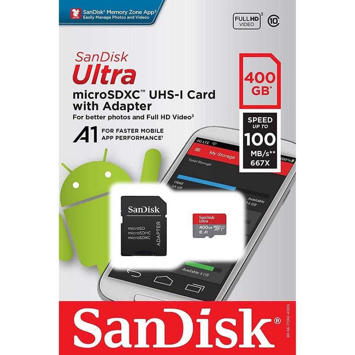 Jual PROMO TERMURAH microSD SanDisk Ultra 400GB UHS-I Class 10 A1 400 ...