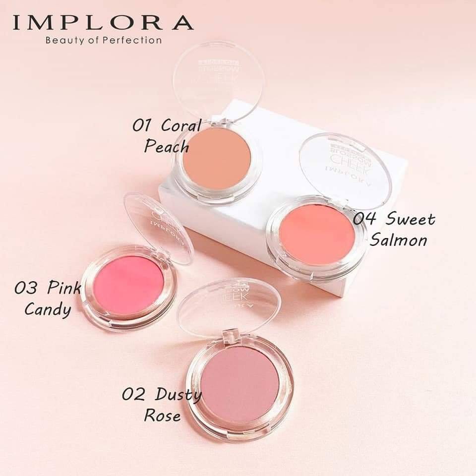 Jual IMPLORA cheek blossom blush on | Shopee Indonesia