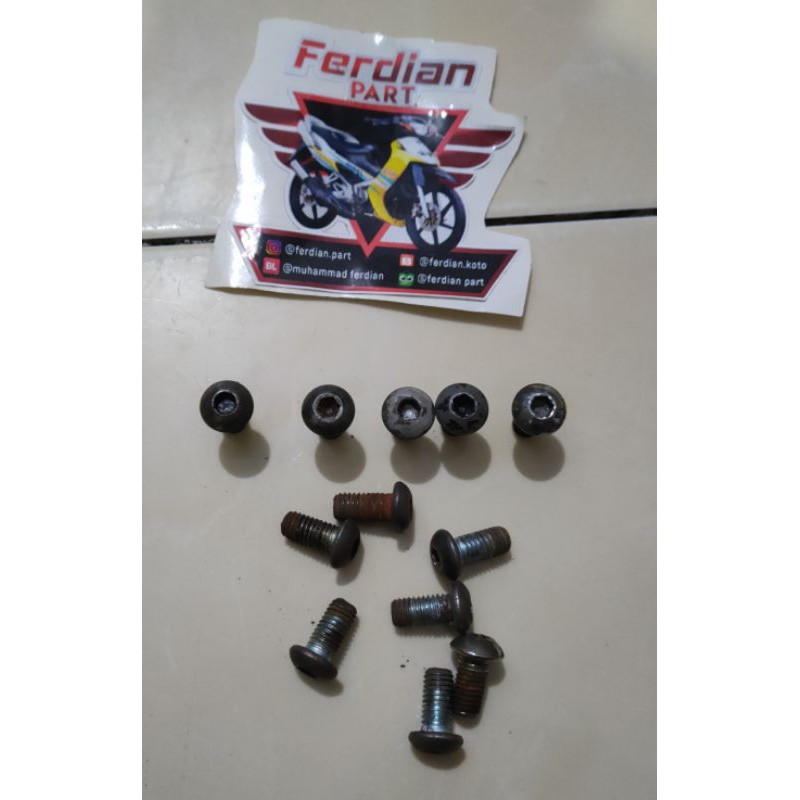 Jual Baut kupingan rangka besi pijakan kaki belakang hiu lumba 2 tak ...