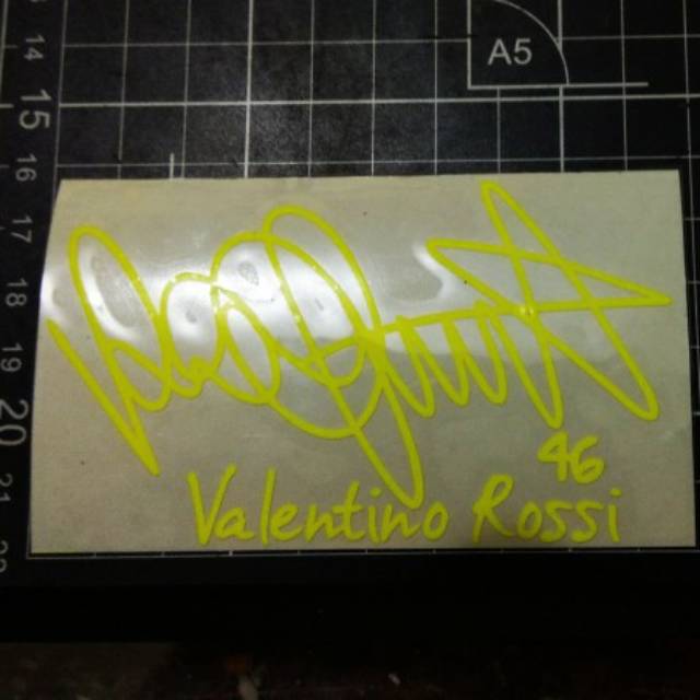 Jual Cutting sticker/stiker tanda tangan rossi | Shopee Indonesia