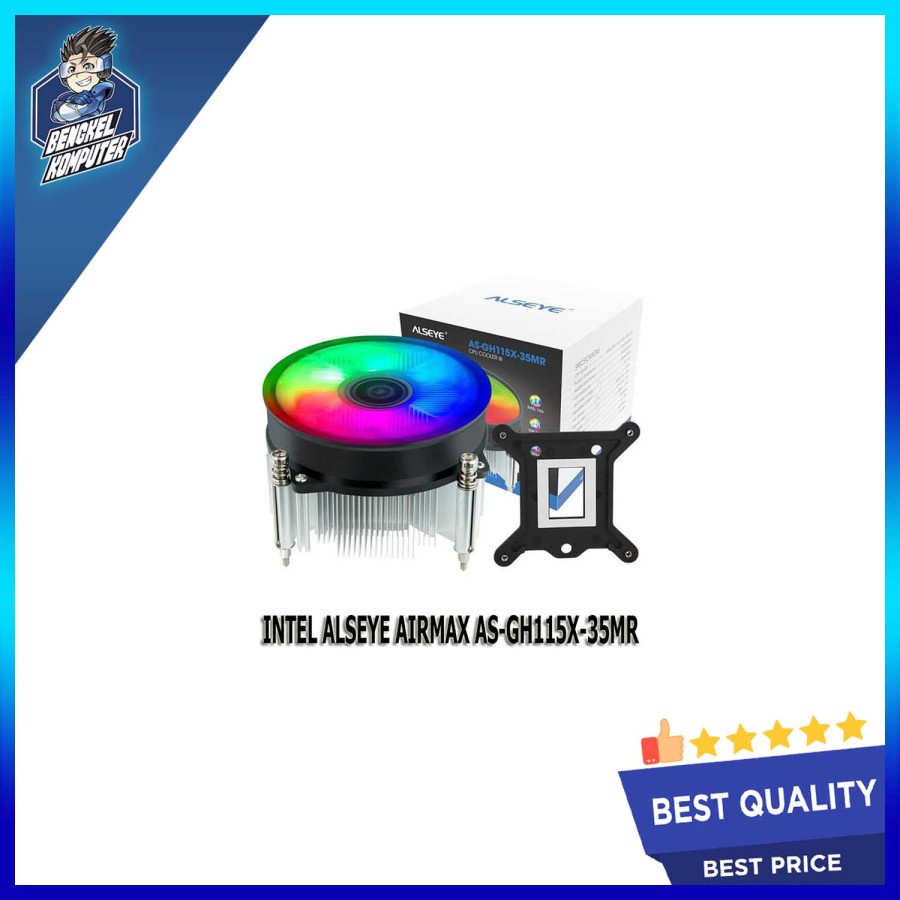 Jual FAN COOLER LGA ALSEYE AIRMAX RGB AS-GH115X-35MR INTEL | Shopee ...