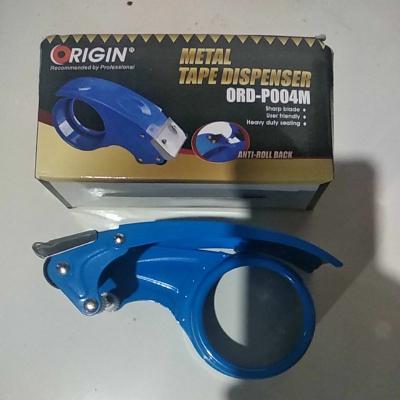 Jual Tape Dispenser Besi ORIGIN / Alat Pemotong Lakban Besi Anti Slip ...
