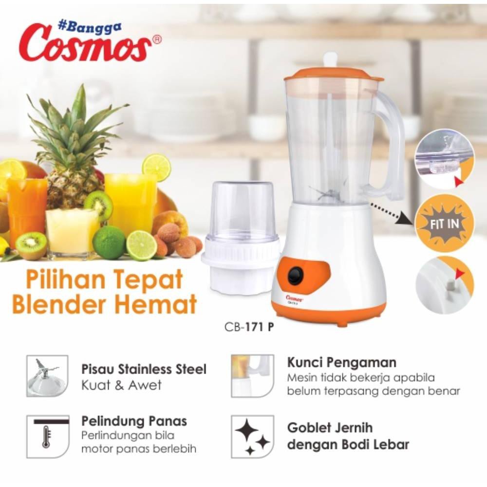 Jual Blender COSMOS CB-171 P / CB-171P Goblet / Gelas Plastik (1 Liter ...