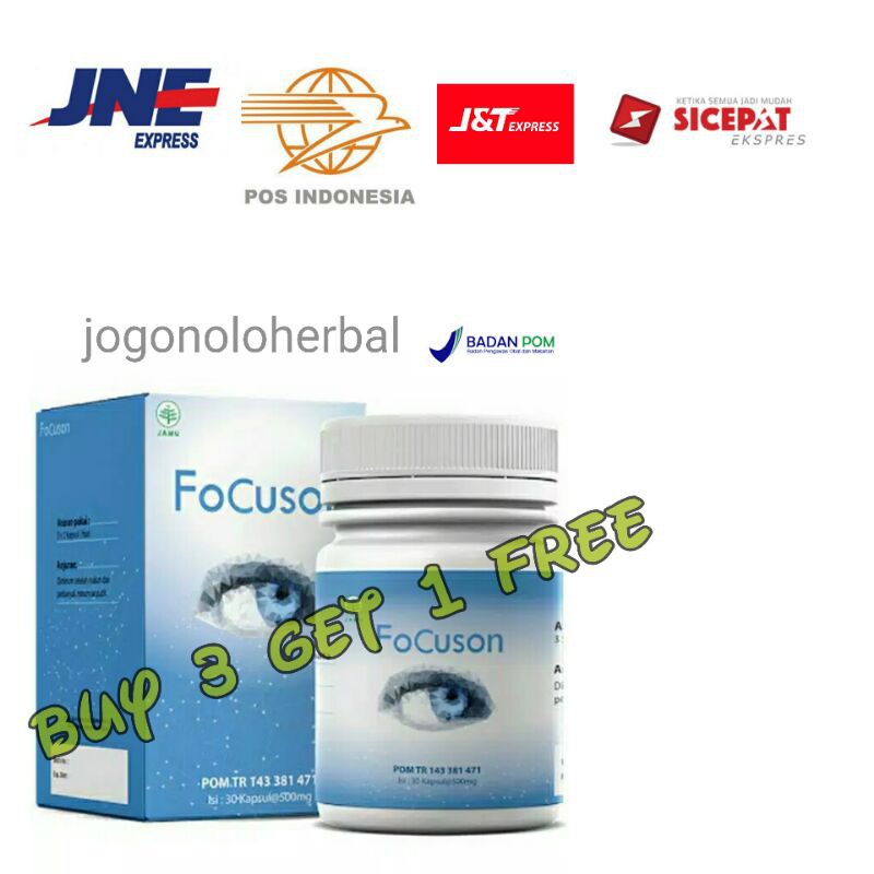 Jual FOCUSON SUPLEMENT HERBAL ALAMI ( OBAT MATA ) | Shopee Indonesia
