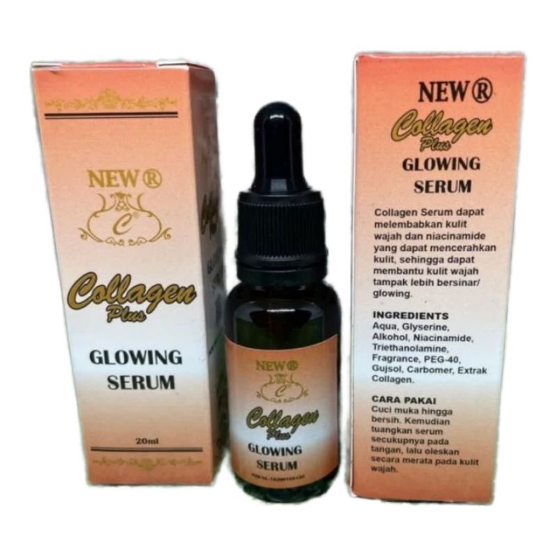 Jual Serum Glowing New Collagen 20ml//Serum Collagen Plus Glowing Serum//Collagen New Glowing ...