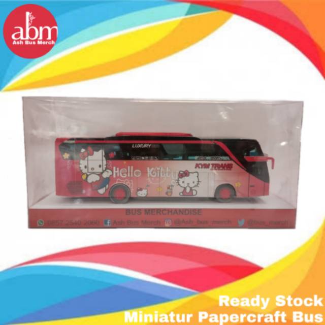Jual Miniatur Bus / Miniatur Bis Papercraft KYM Trans | Shopee Indonesia