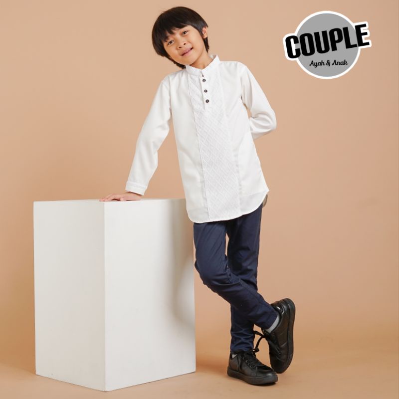 Jual baju koko anak warna putih KURTA BROKEN WHITE KIDS bisa couple ...