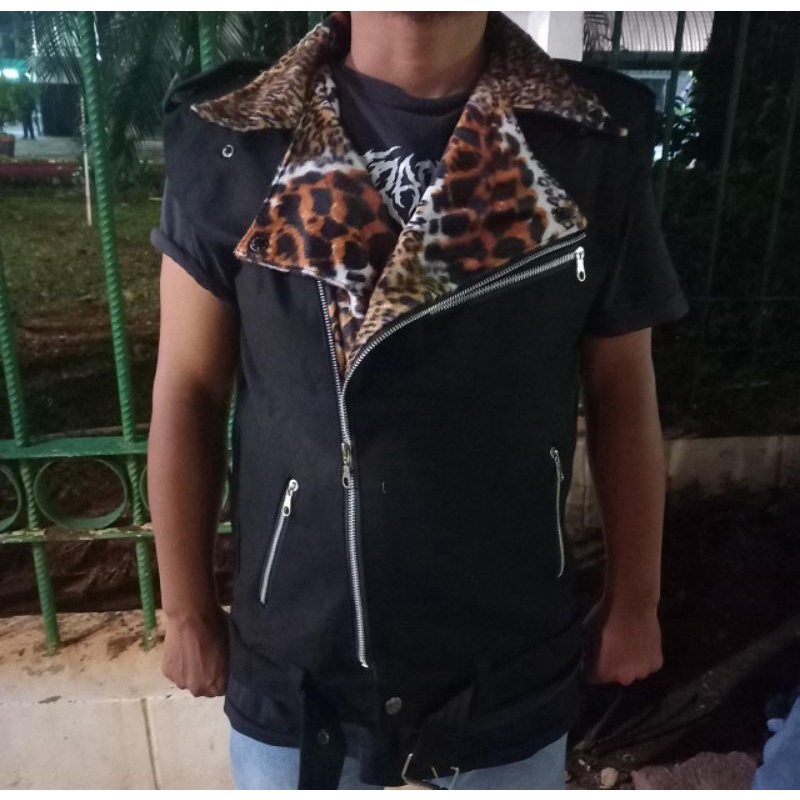 Jual Rompi Double Kerah Motif Macan | Werpak Double Kerah Motif Leopat ...