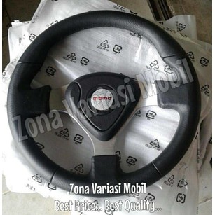 Jual Steer / Stir setir Racing Momo Evo / Datar 14 Inch Universal Hitam ...
