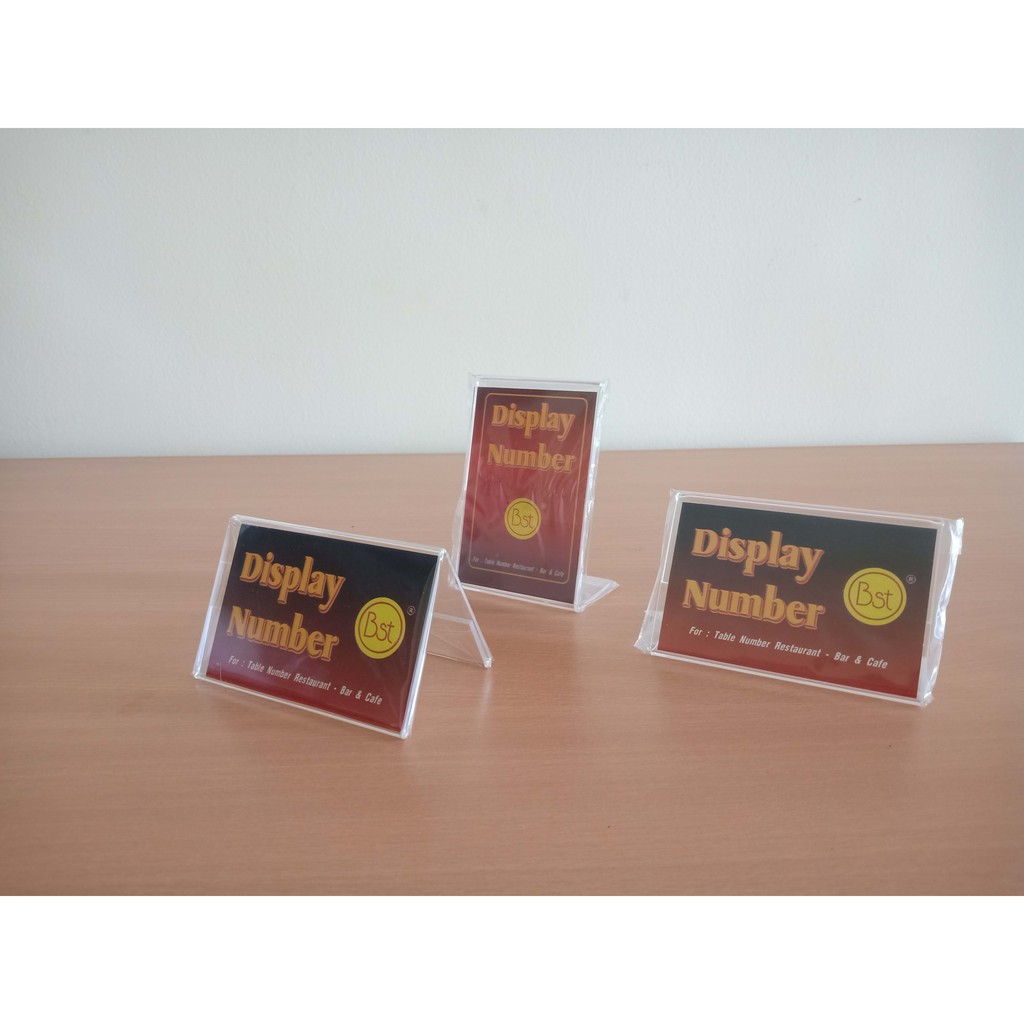 Jual Papan Akrilik Display Number/Nomor Meja/Restoran/Café | Shopee ...