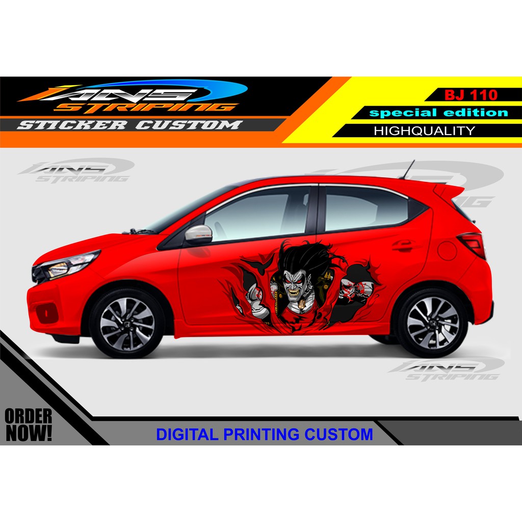 Jual STICKER DECAL HONDA BRIO / PROMO STIKER MOBIL AGYA AYLA / STICKER ...