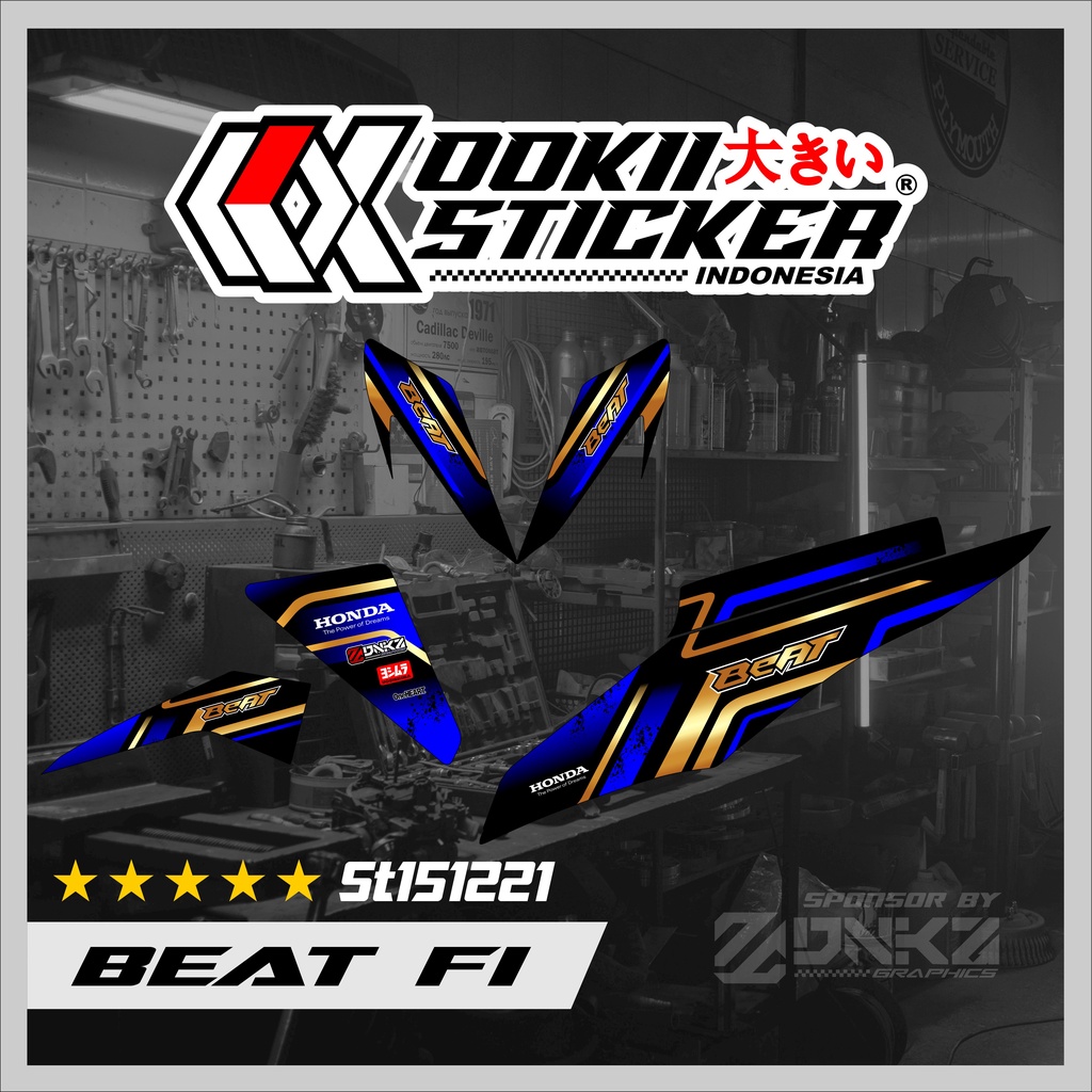 Jual Stiker Beat FI Decal Striping Beat FI Premium Racing ST151221 ...