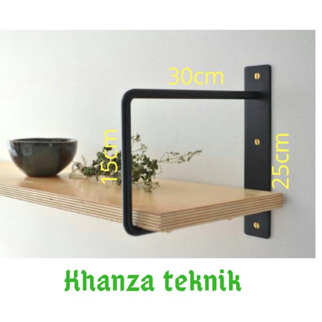 Jual Rak dinding besi Bracket hambalan 30cm | Shopee Indonesia