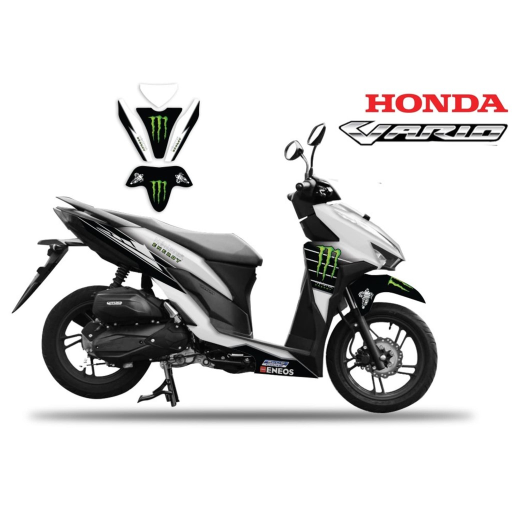 Jual DECAL STIKER DEKAL STICKER MOTOR HONDA VARIO SUPER SIMPLE WHITE ...