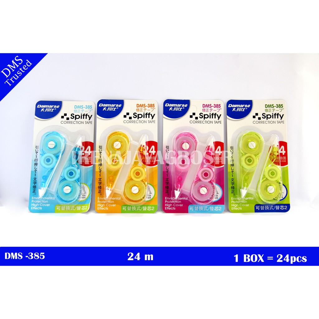 Jual TIPEX SPIFFY TIP X CORRECTON TAPE MINI LUCU KERTAS 24 METER ...