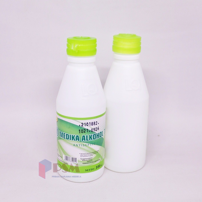 Jual Medika Alkohol 70% 100ml Food Grade Alcohol Antiseptik Pembersih ...