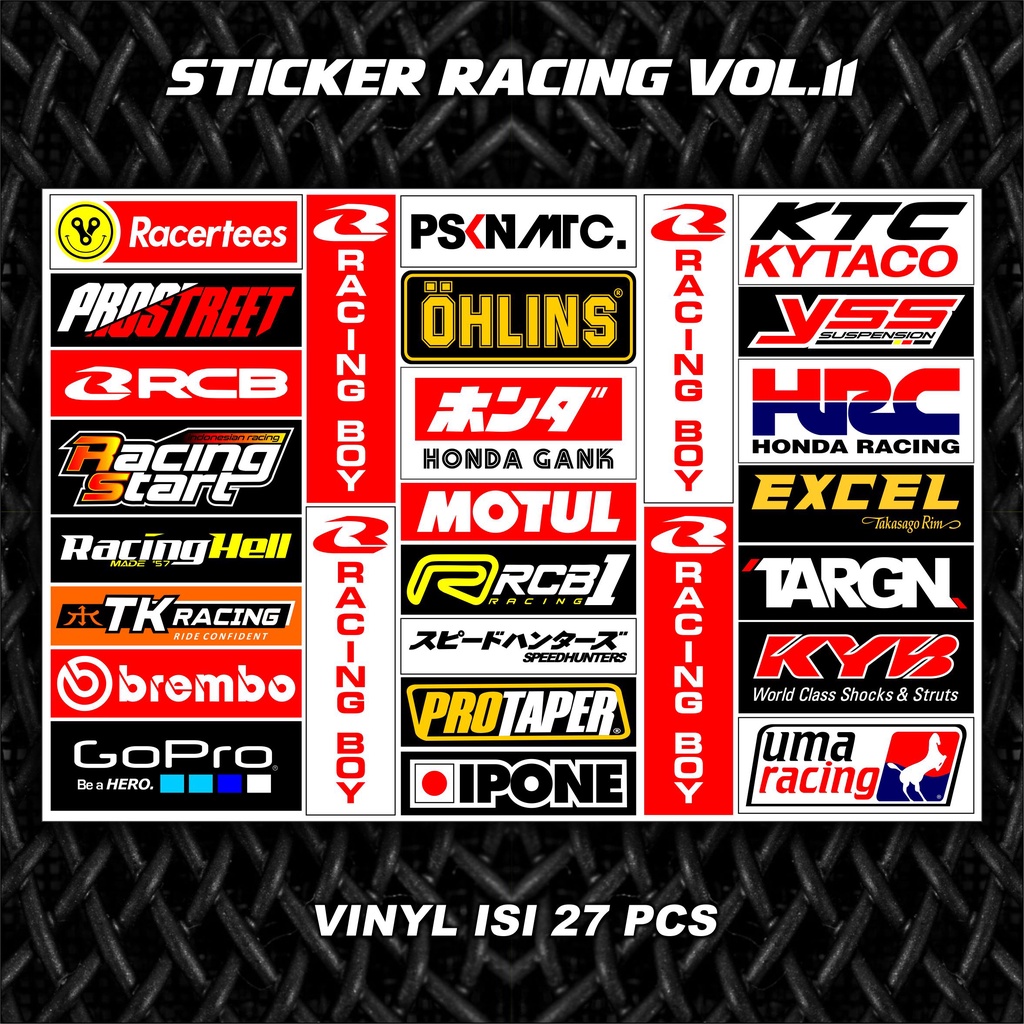 Jual Stiker Pack Racing Sticker Racing VOL.9 | Shopee Indonesia