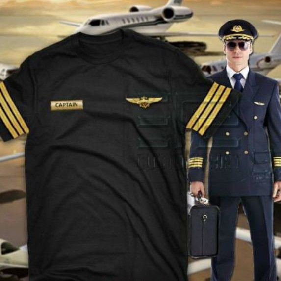Jual T-SHIRT KAOS SERAGAM PROFESI PILOT PESAWAT TERBANG TERBARU ...